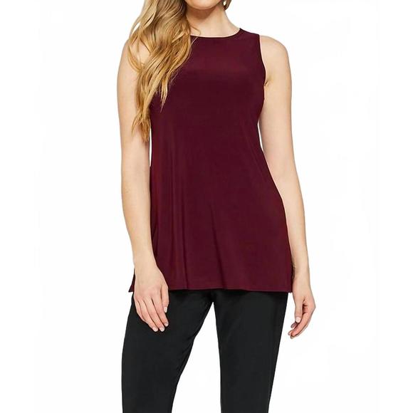 Sympli | Tops | New Sympli Nu Ideal Tunic Top In Pomegranate | Poshmark